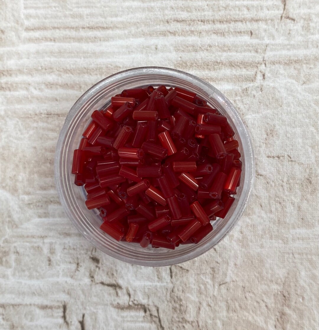 Red 2/0 Bugle Bead Mix DIY Jewelry - Etsy