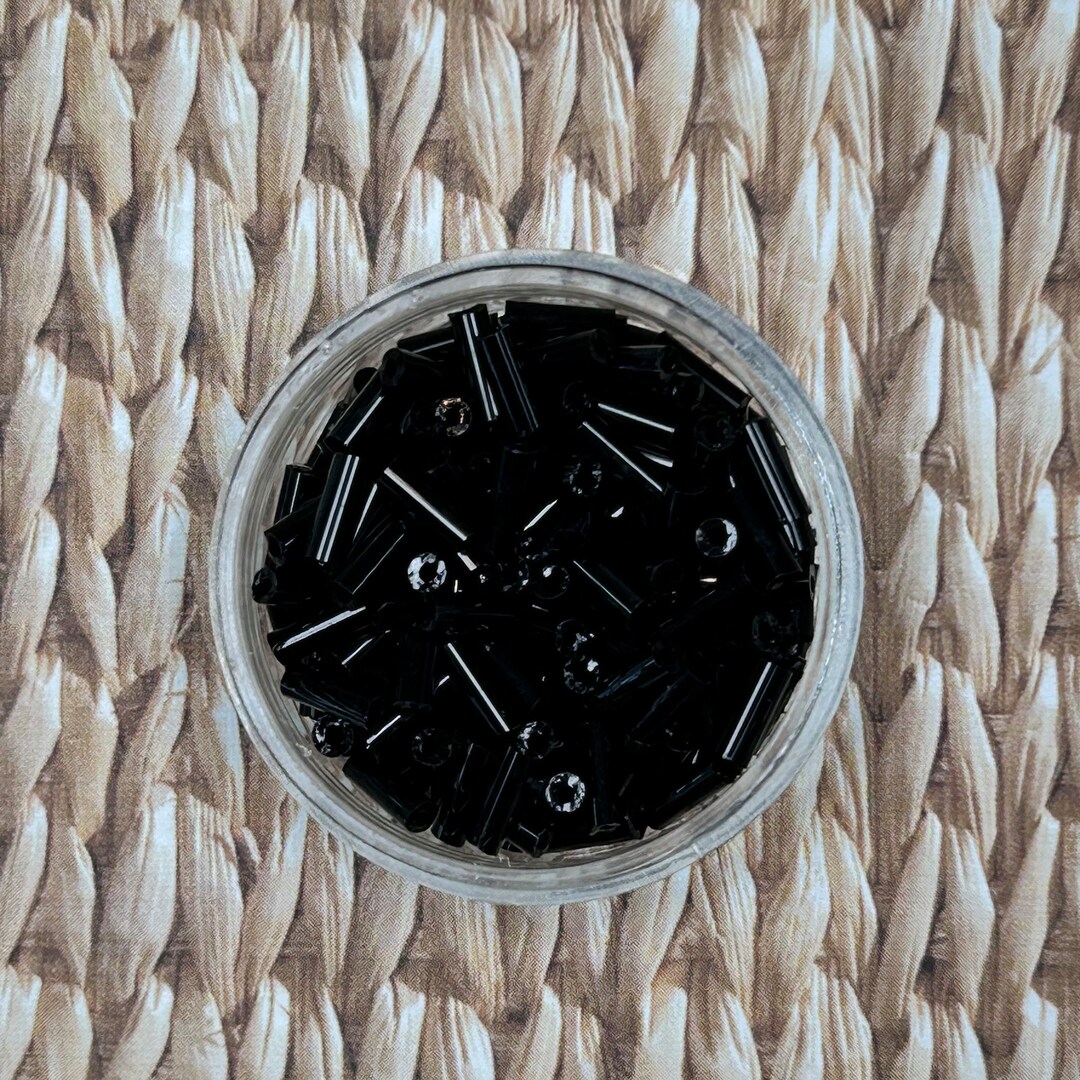 Black 3/0 Bugle Bead Mix DIY Jewelry - Etsy