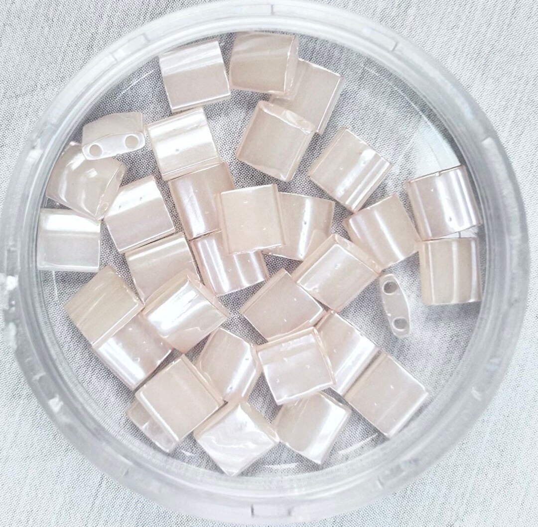 Pink Pearl Ceyon Miyuki Tila Beads TL519 | DIY Bracelets| Glass Tila ...