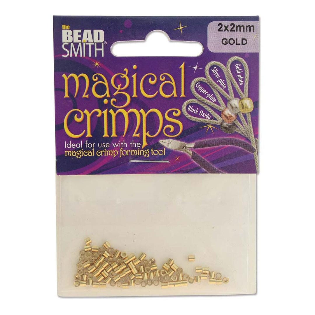Crimp Tubes 2x2mm Gold Plate - 100 Pc|work Best W/magical Crimper and ...