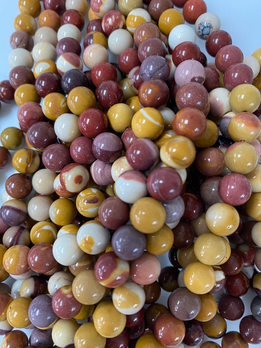 Mookite Jasper Gemstone Bead Strand Genuine Authentic Natural Smooth Round Beads ~ 4mm, 6mm, 8mm ...