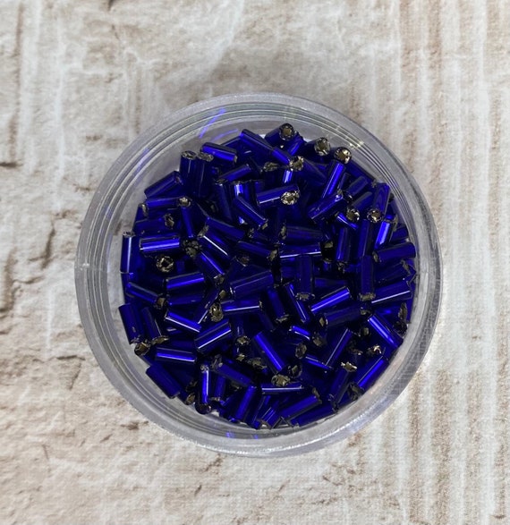 Blue 2/0 Bugle Bead Mix DIY Jewelry - Etsy