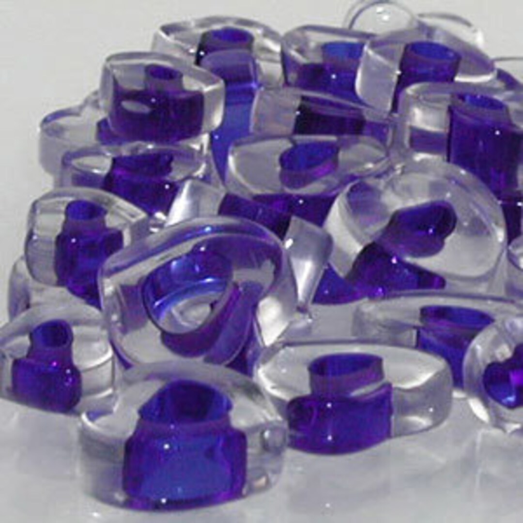 Heart Slices 18 27 Royal Blue Furnace Art Glass Heart Slices - Etsy