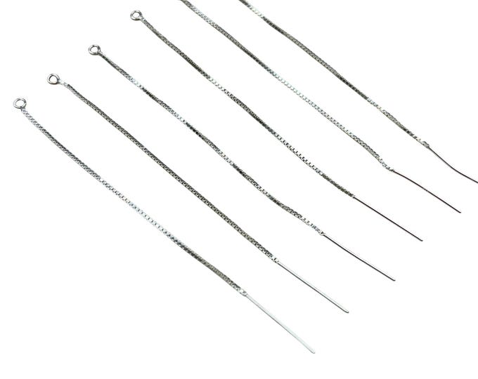 Ear Threads 6 Pcs (3 Pairs) Making Jewelry Findings 925 Genuine ...