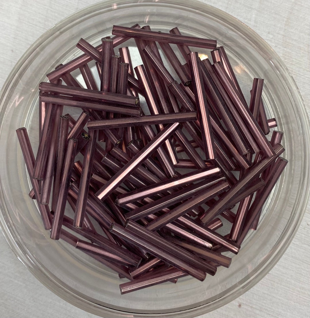 Purple 25/0 Bugle Bead Mix DIY Jewelry - Etsy