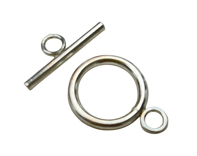 Toggle "doro" Sterling Silver 15mm Ring 22mm (1pc) Bar Great for ...