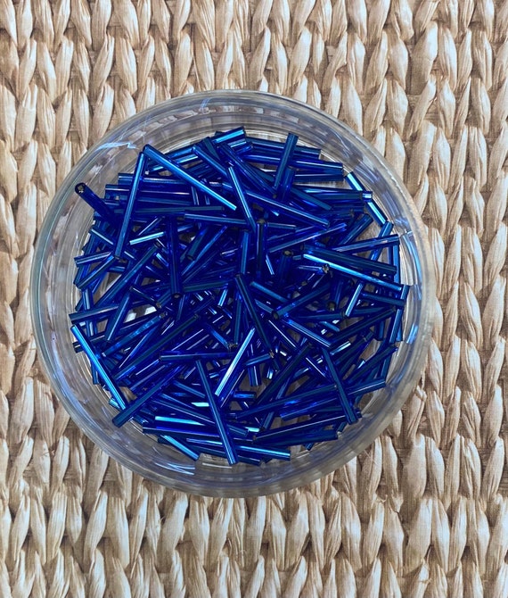 Blue 20/0 Bugle Bead Mix DIY Jewelry - Etsy