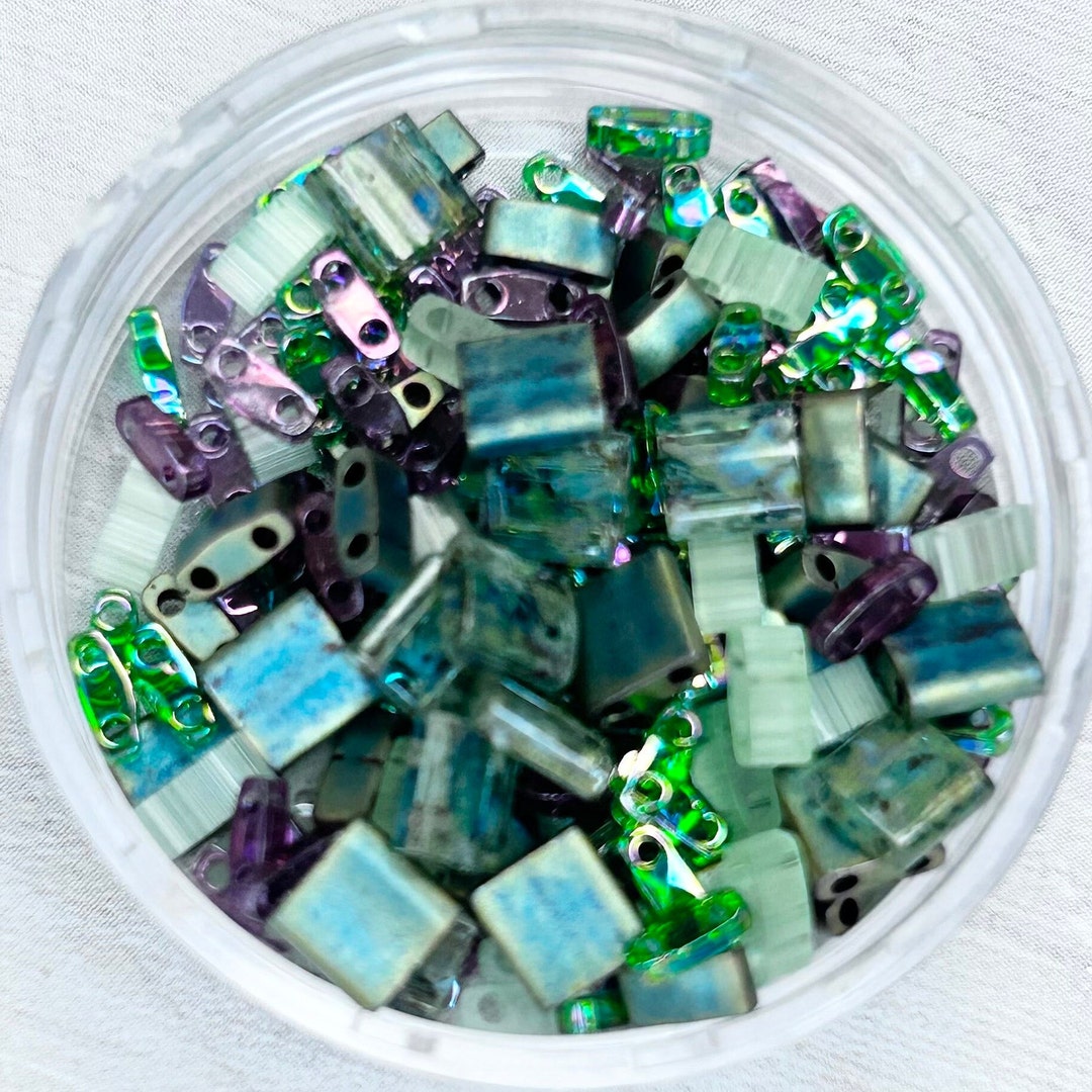 Mix Sherwood Forrest Miyuki Tila Bead | DIY Bracelets | Glass Tila Bead ...