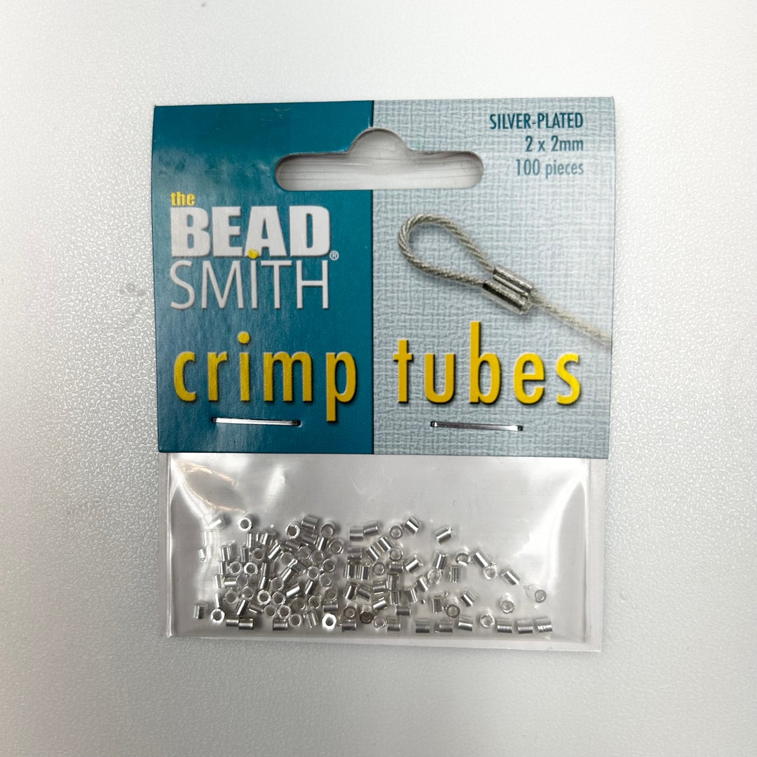 Crimp Tubes 2x2mm Silver Plate 100 Pcwork Best W/magical Crimper and ...