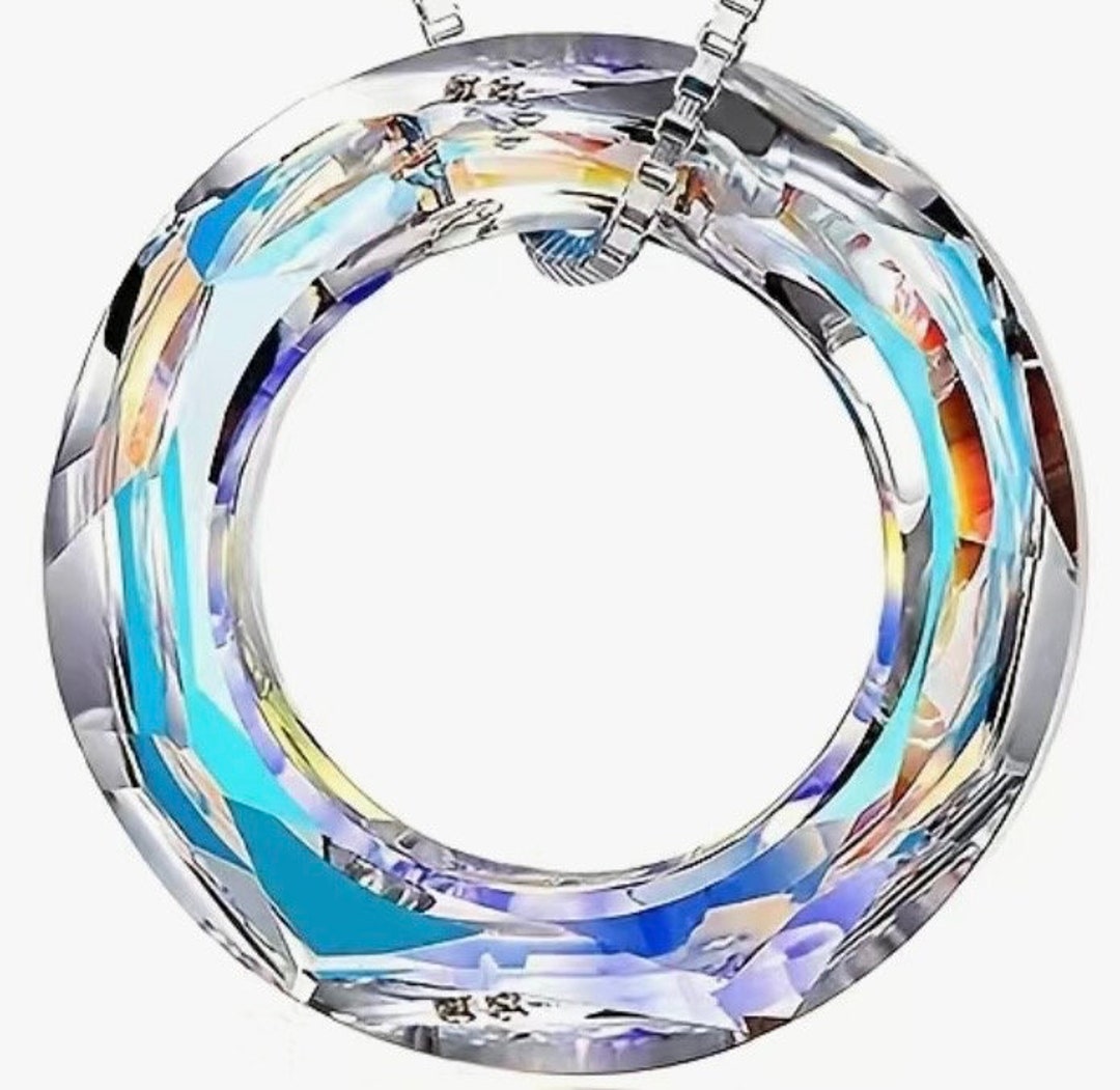 Cosmic Ring Crystal AB (1 Pc) 30mm Austrian Crystal Round DIY Jewelry ...