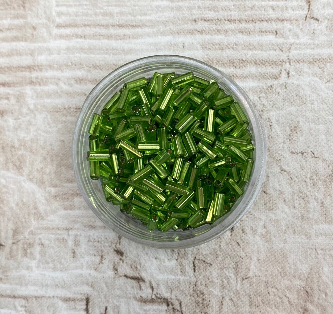 Peridot 2/0 Bugle Bead Mix DIY Jewelry - Etsy