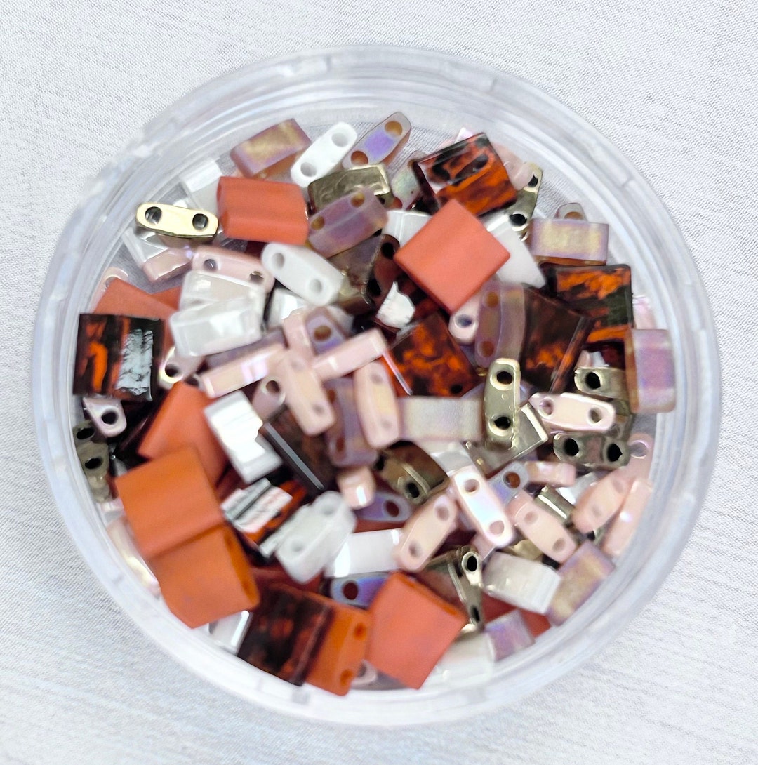 Mix Sun Baked Tanning Miyuki Tila Bead | DIY Bracelet Making | Glass ...