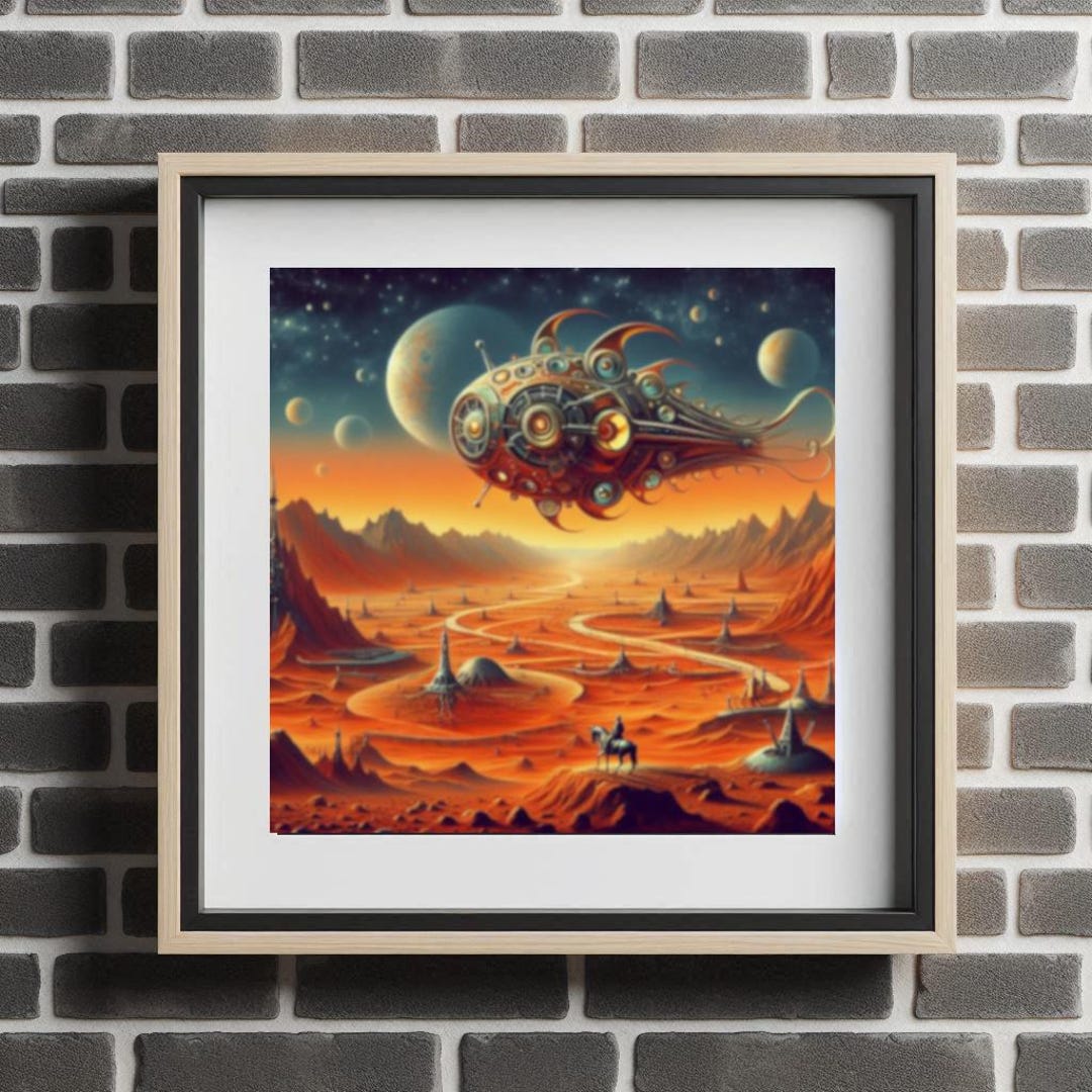 Large Printable Artwork - Galactic Dreamship - High-resolution Perfect ...