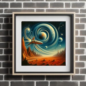 Large Printable Artwork - Rocket Dream - High-resolution Perfect for ...