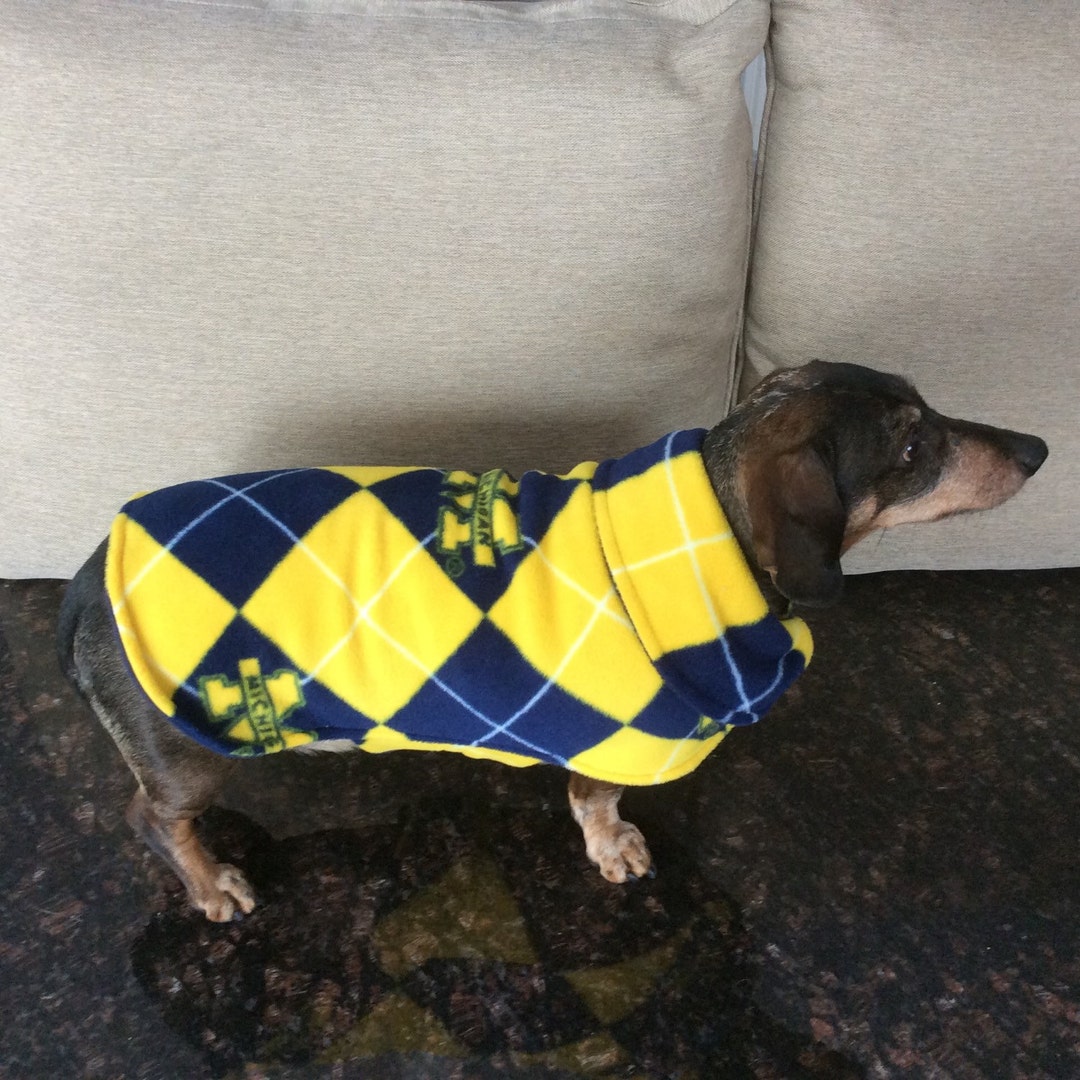 University of Michigan Dog Coat - Etsy