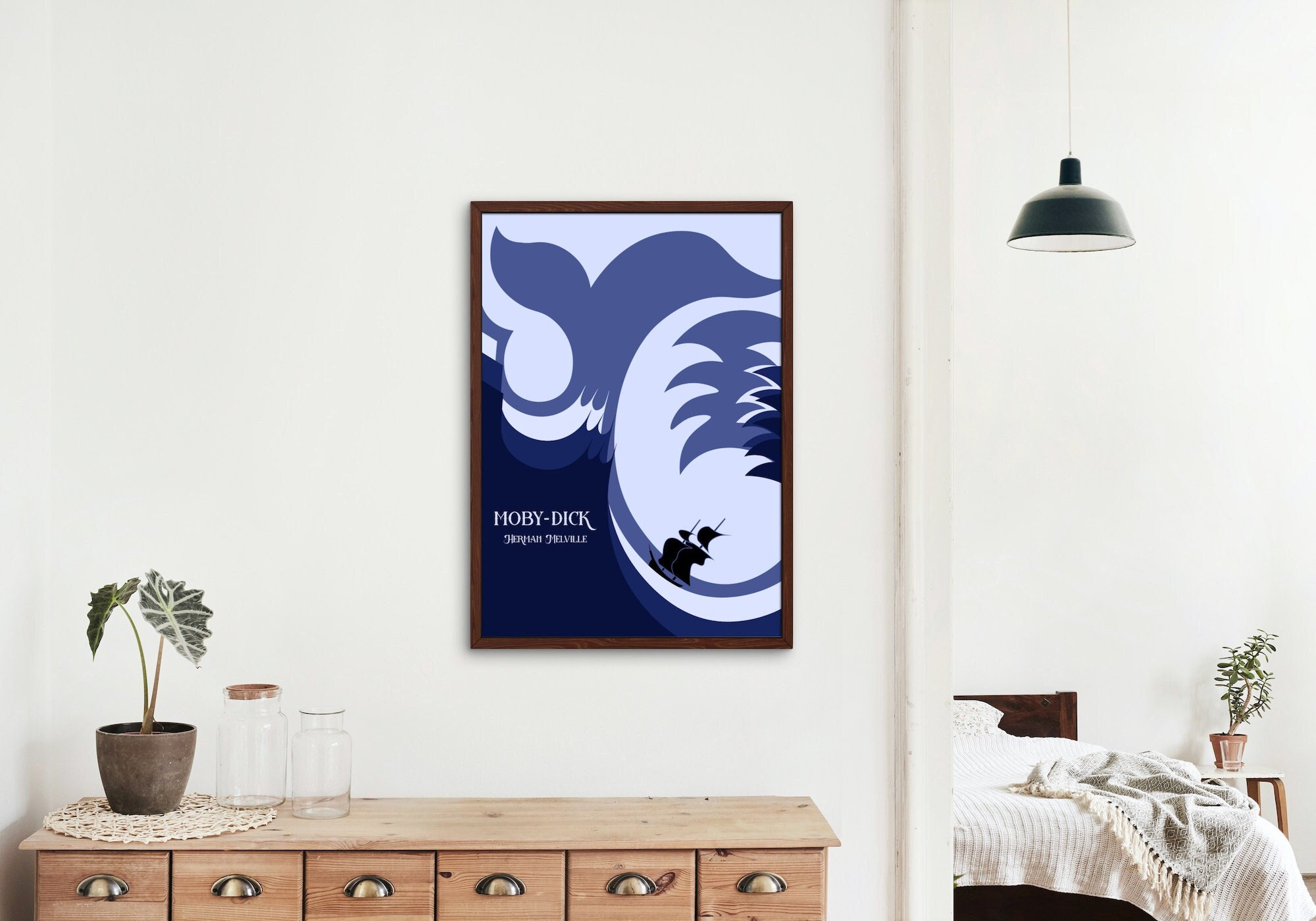 Moby Dick Illustration Classic Literature Artwork Moby Dick Art Print