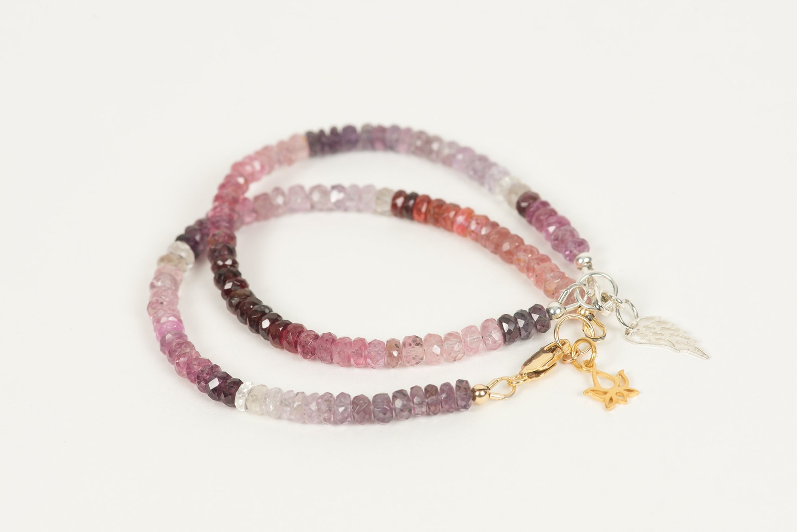 Multi Colored Spinel Delicate Bracelet Genuine Spinel - Etsy