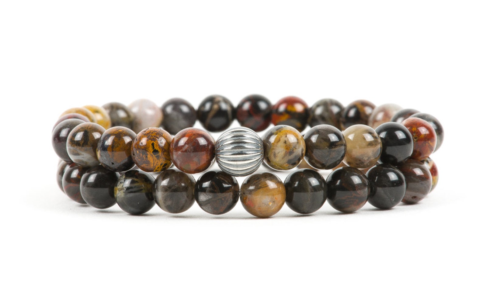 Australian Pilbara Jasper Bracelet, Men's Gemstone Bracelet, Gift for ...