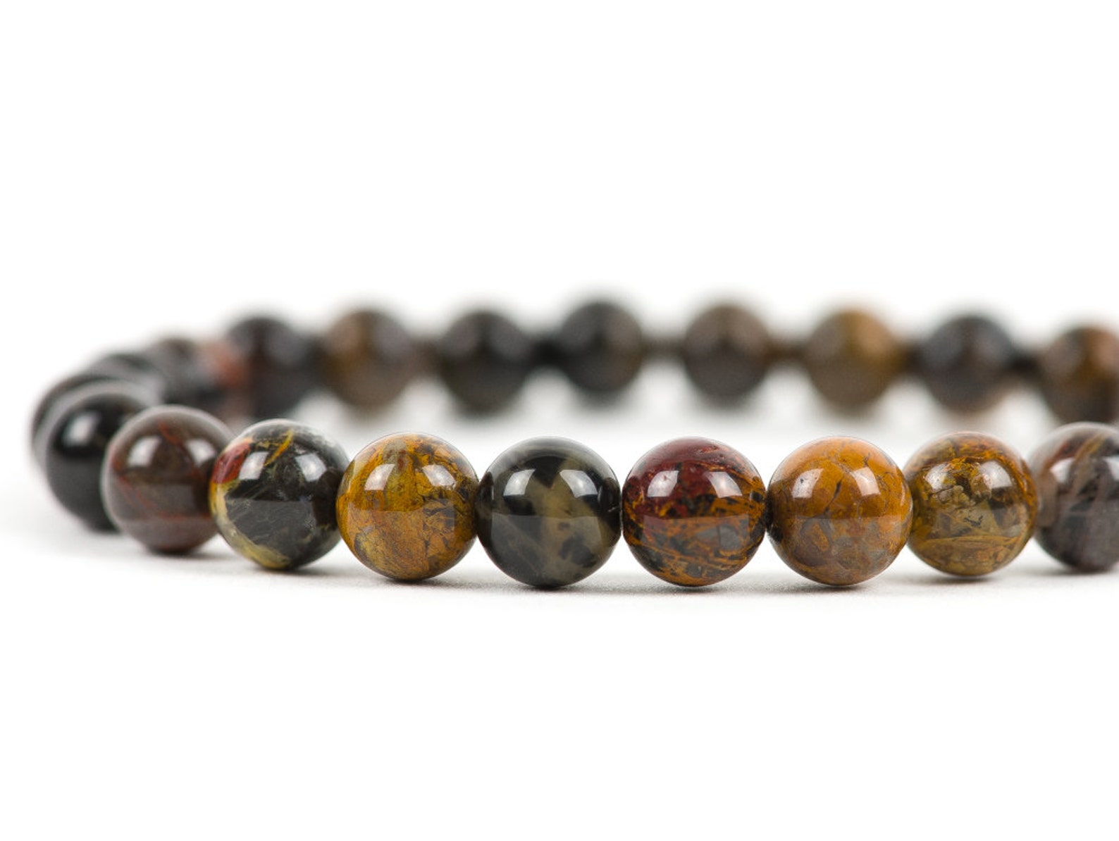 Australian Pilbara Jasper Bracelet, Men's Gemstone Bracelet, Gift for ...