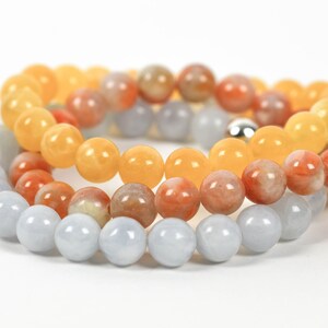 Calcite Bracelet, Blue Calcite, Yellow Calcite, Orange Calcite ...