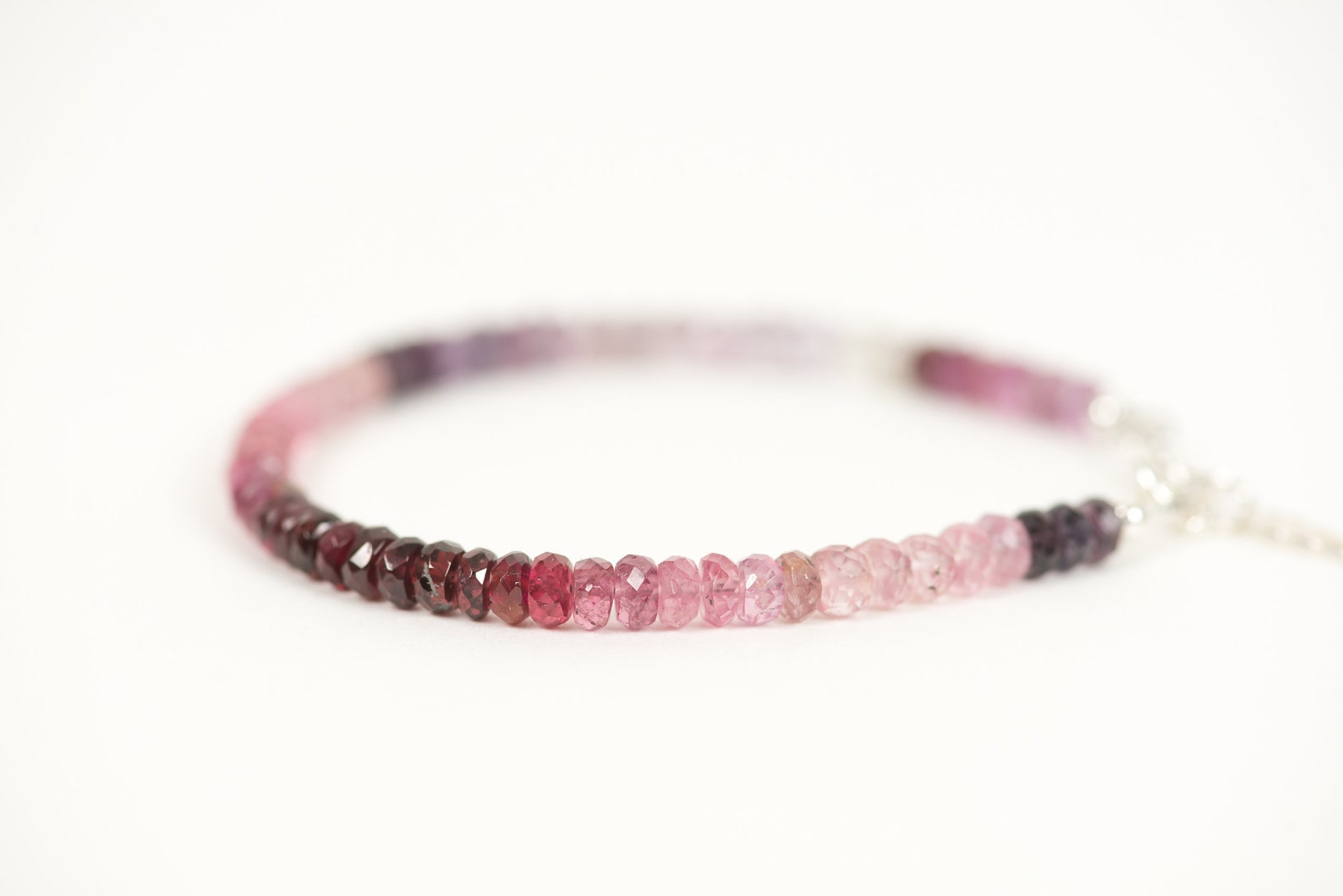 Multi Colored Spinel Delicate Bracelet Genuine Spinel - Etsy
