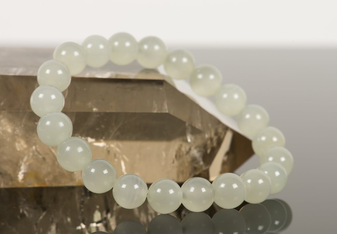 8mm Green Calcite Bracelet AAA Grade Light Green Calcite | Etsy