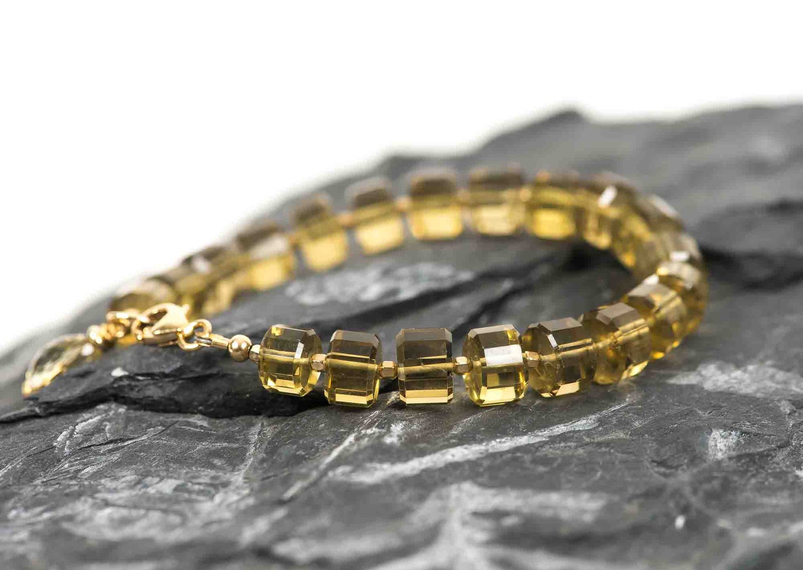 Whiskey Quartz Bracelet Crystal Statement Bracelet Quartz - Etsy