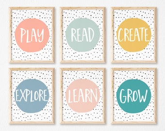 Today I Will: Stay Positive Learn & Grow Do My Best Say - Etsy