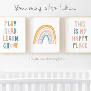 Playroom Decor Print Kids Wall Art Printable Inspirational - Etsy