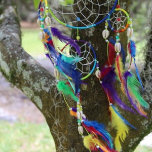 5 Tier Rainbow Shell Dream Catcher - Etsy