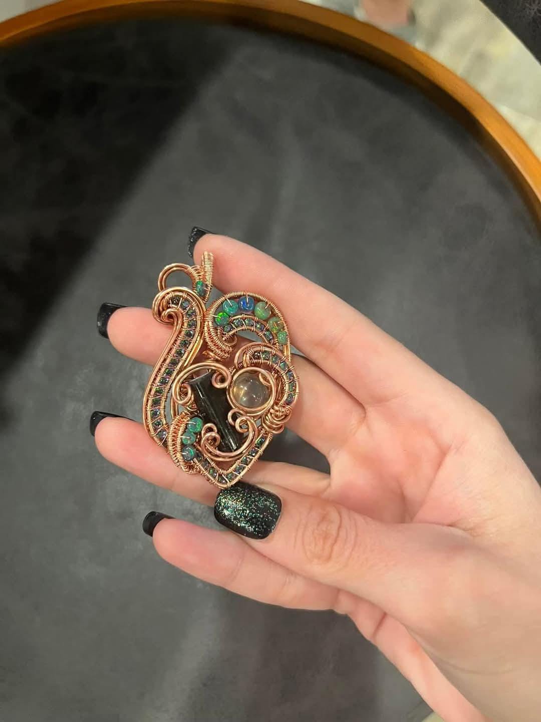 Collaboration With Josh Maxon Wire Wrapped Tri-color Tourmaline when ...