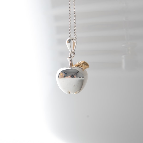 Apple Necklace - Etsy
