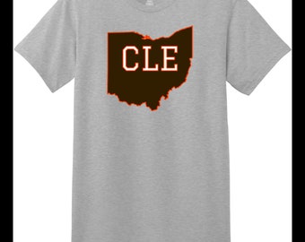 Orange CLE Cleveland Ohio Short-sleeve T-shirt - Etsy