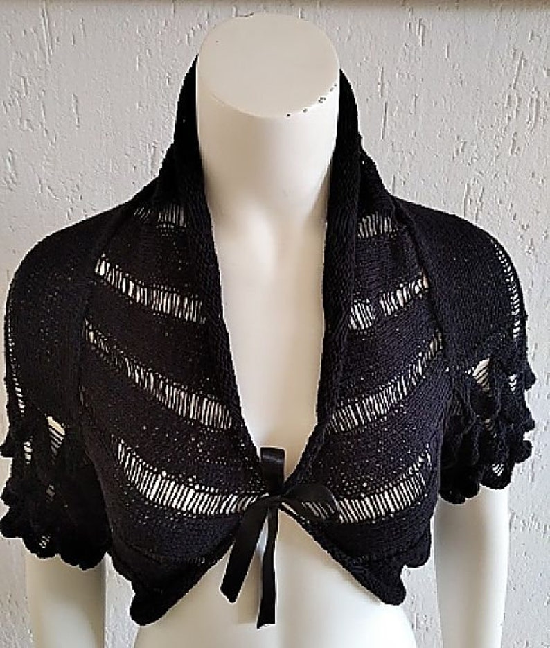 PDF Pattern Drop Ruffle Shrug - Etsy