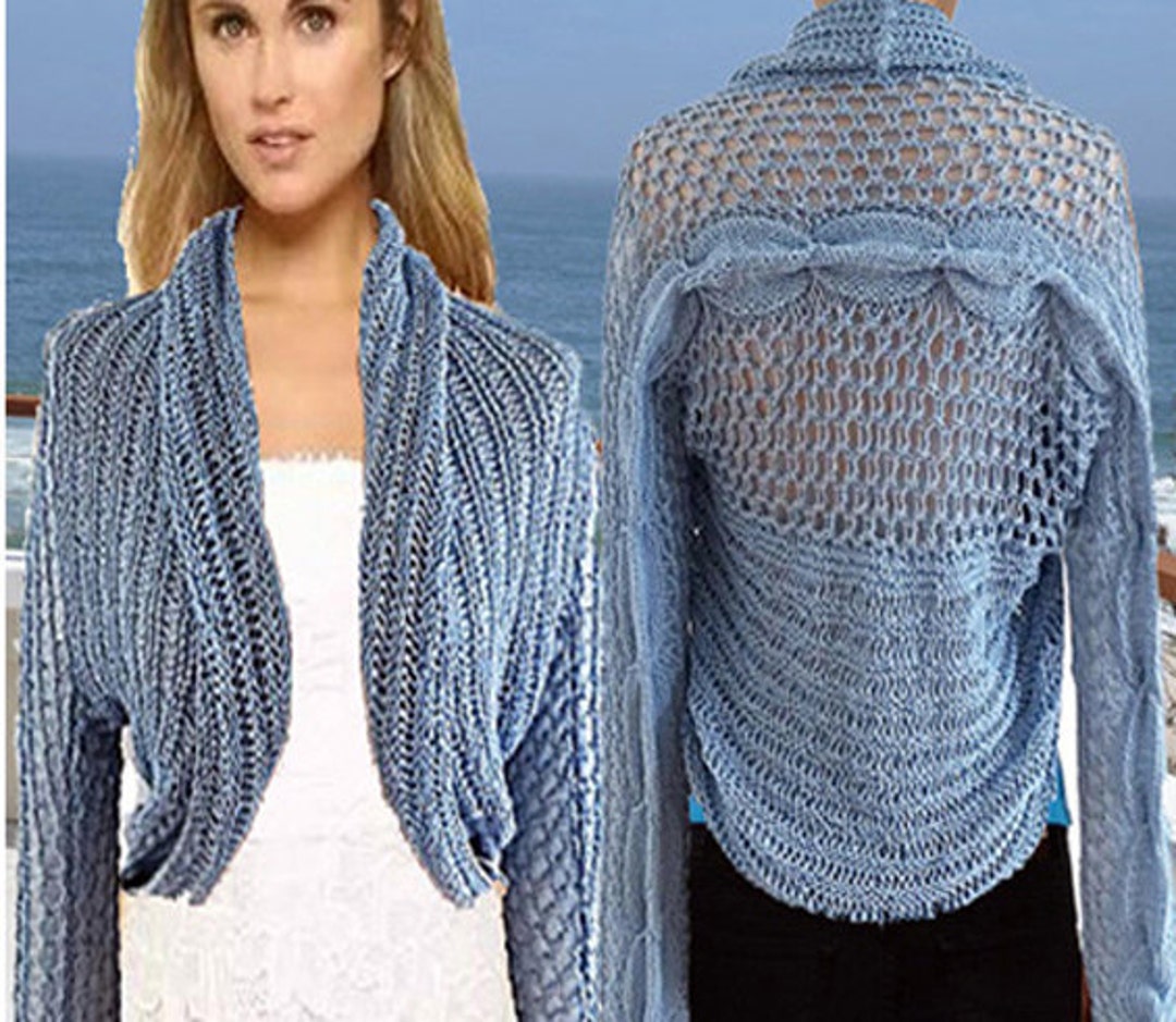 PDF Pattern River Cardigue Hand Knit - Etsy