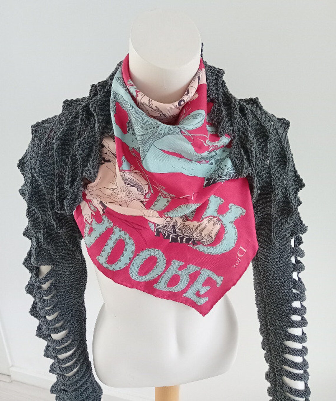 Knitting Pattern PDF Shrug Spike Gray - Etsy UK
