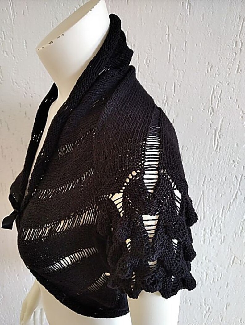 PDF Pattern Drop Ruffle Shrug - Etsy