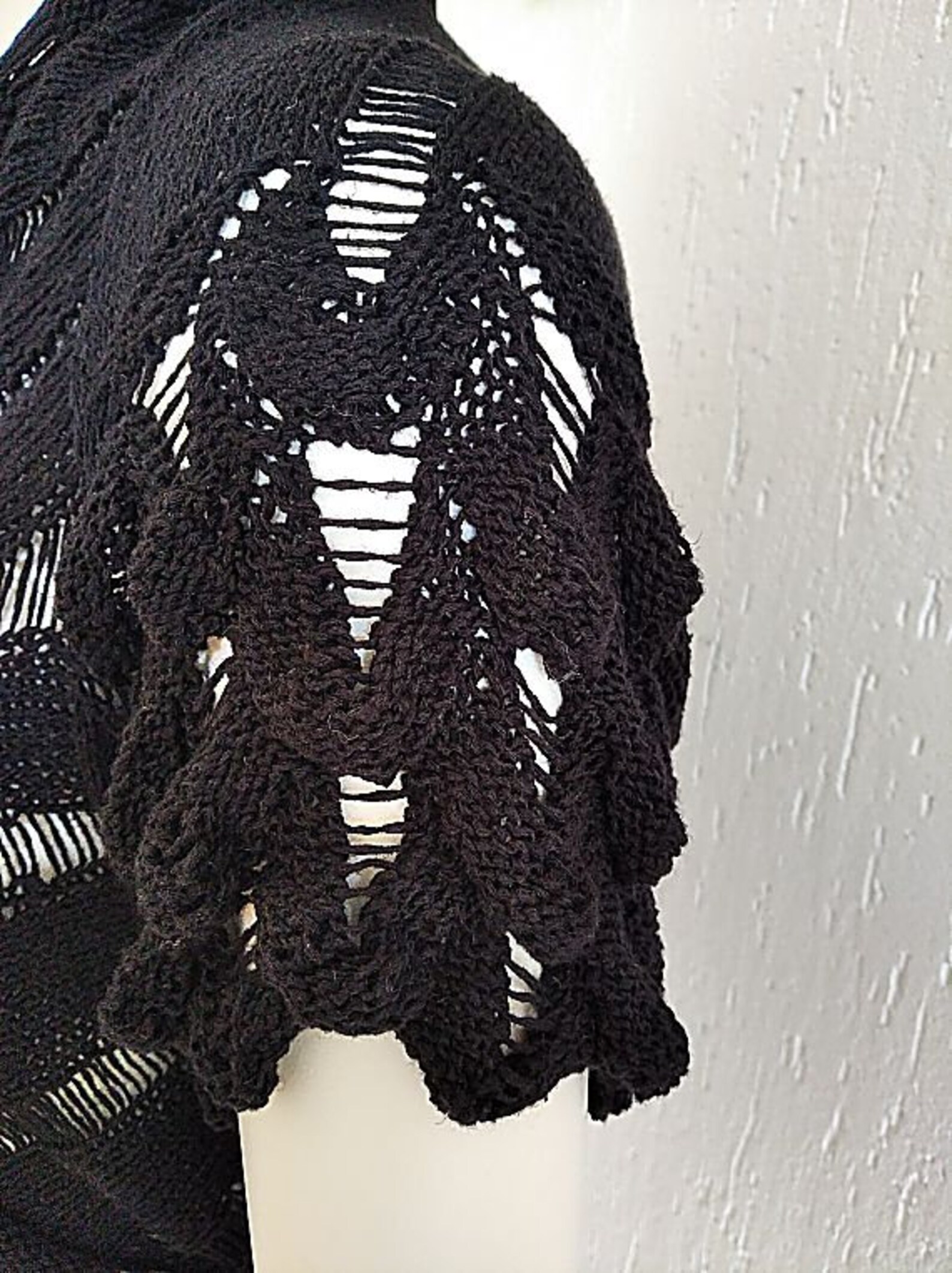 PDF Pattern Drop Ruffle Shrug - Etsy