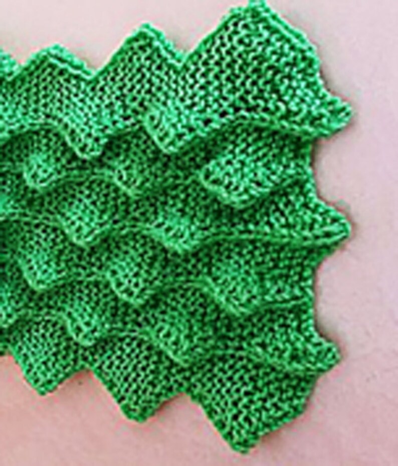 PDF Pattern Scarf Spike Green - Etsy