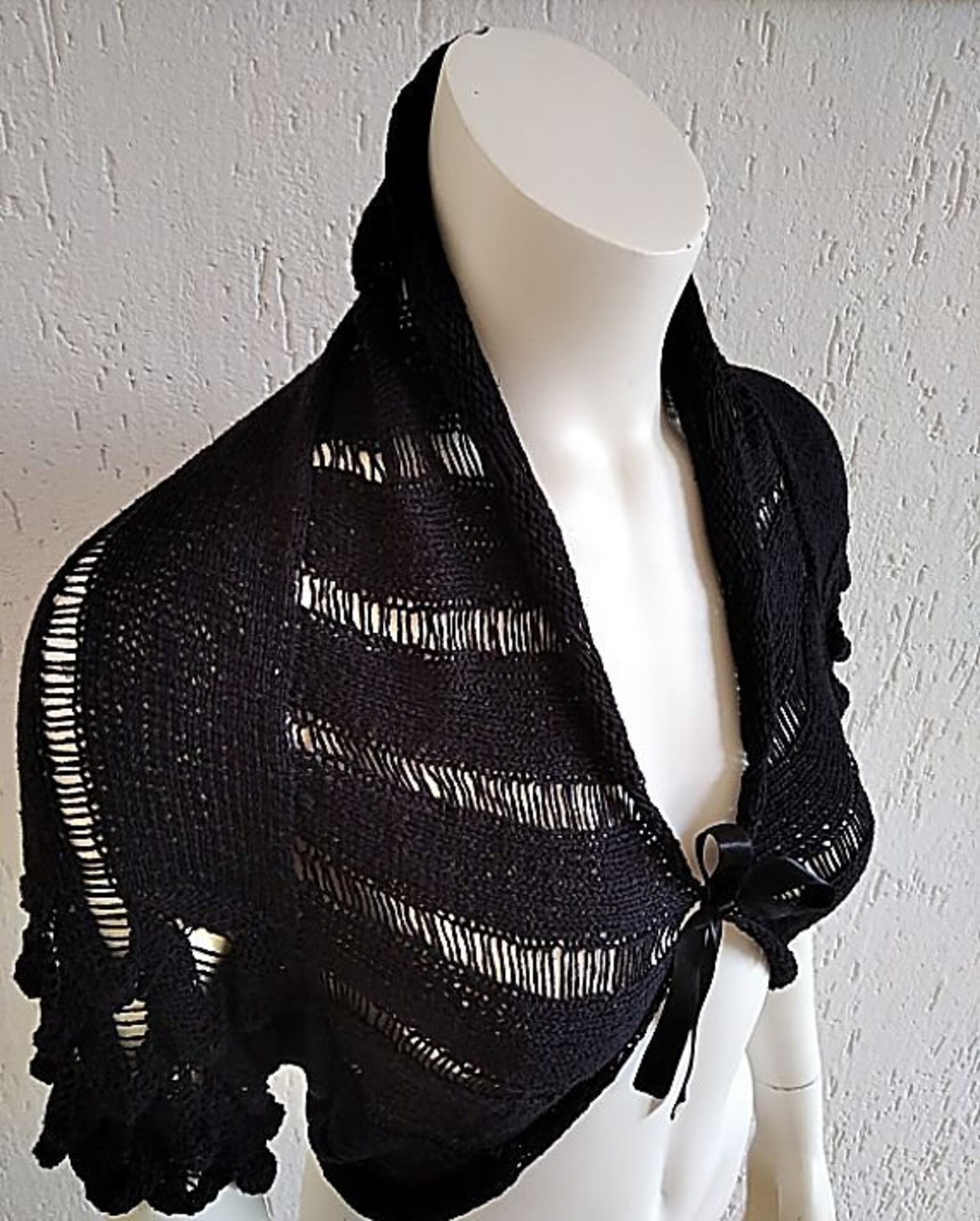 PDF Pattern Drop Ruffle Shrug - Etsy