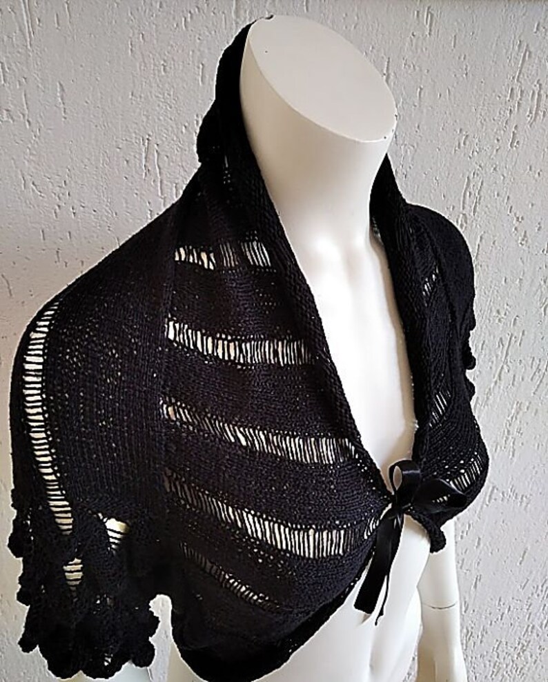 PDF Pattern Drop Ruffle Shrug - Etsy