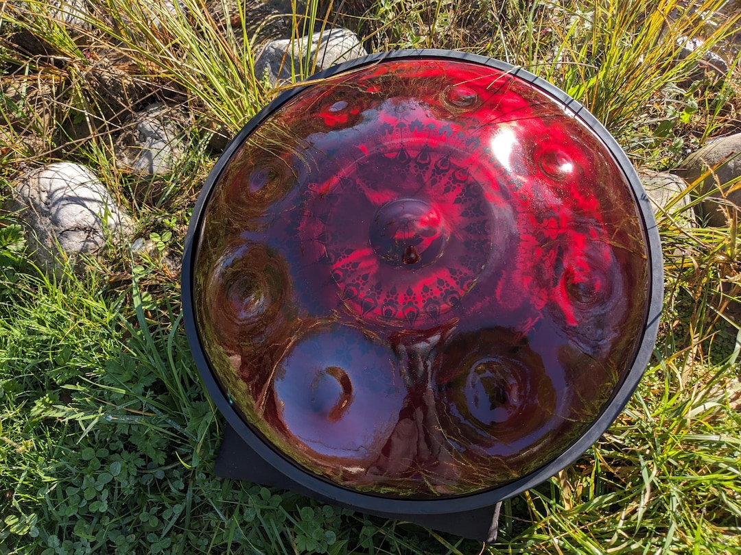 LUNA Handpan - "red Moon" - D-minor / D Kurd - Etsy