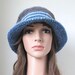 Women's Blue Brim Hat in Wool, Alpaca Natural Fibres - Etsy