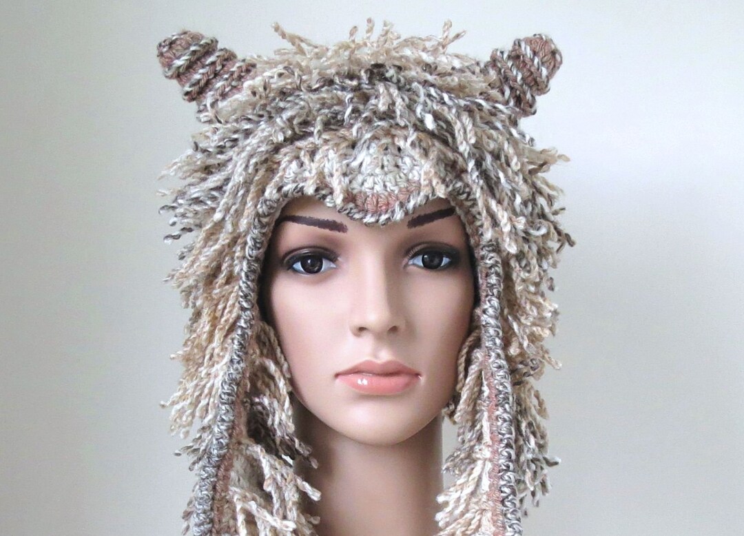 Fun Winter Hat, Shaggy Animal Earflap Hat With Horns - Etsy