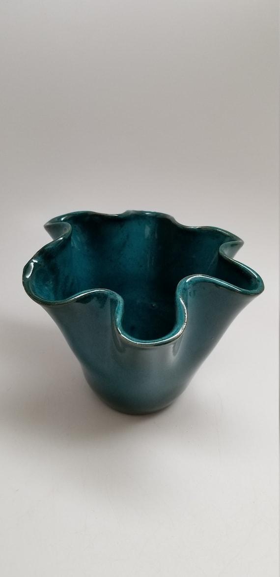 Small Teal Vase Custom Order - Etsy