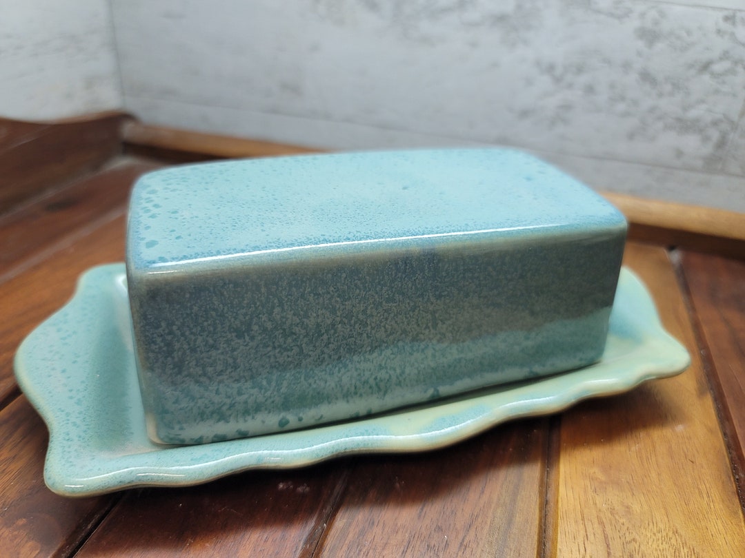A Beautiful Green Decorative Butter Dish Ready to Ship - Etsy