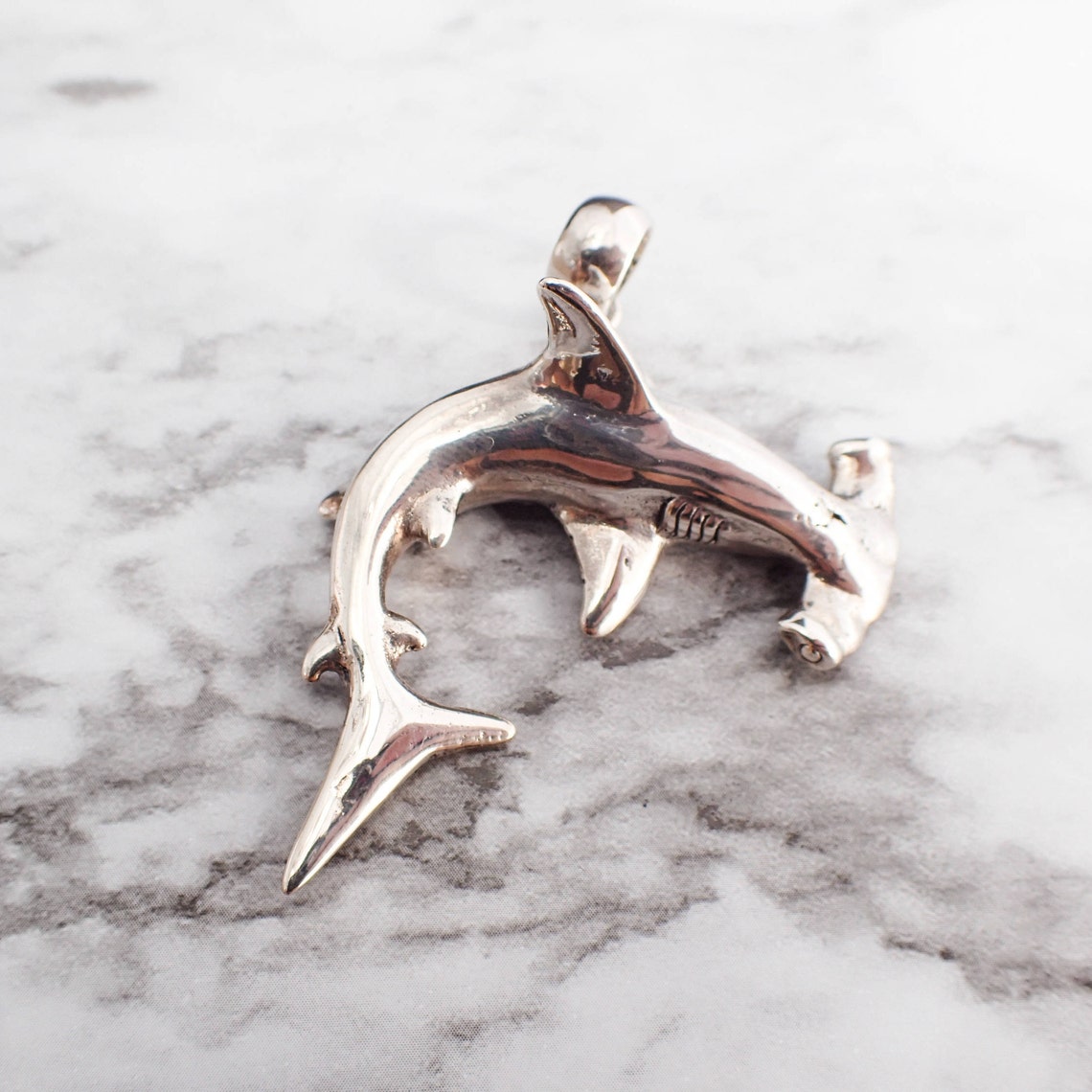 Shark Pendant Hammer Head Shark Pendant Shark Necklace | Etsy