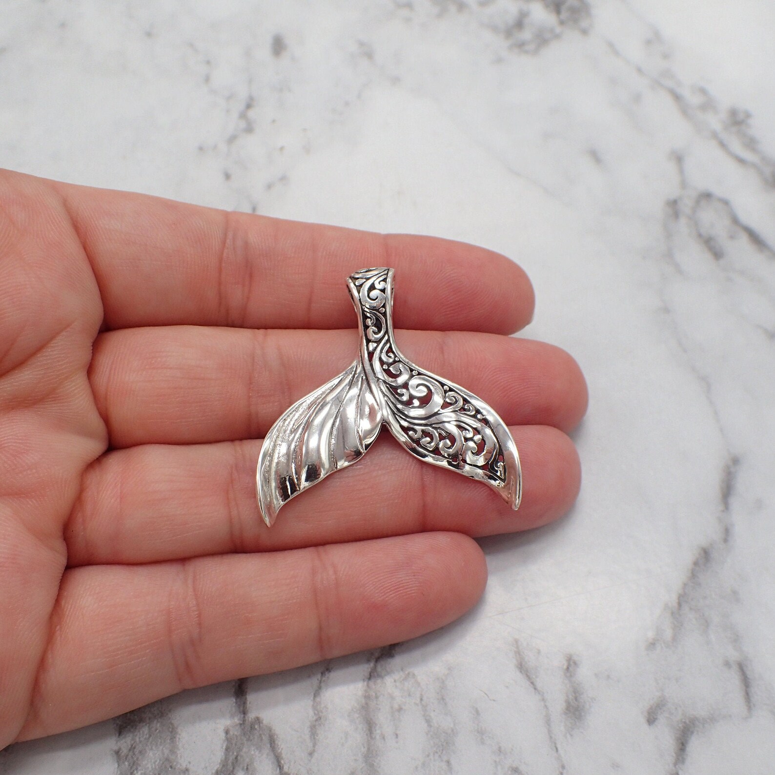 Mermaid Tail Pendant Whale Tail Pendant Mermaid Pendant - Etsy