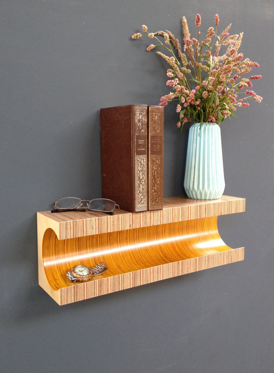 Yellow Floating Shelf/ Book Shelf/ Entryway Shelf/ Floating | Etsy Ireland