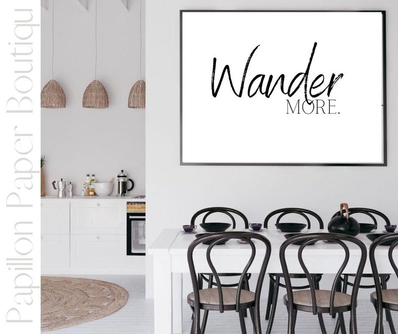 Wander More Print, Wanderlust, Nursery Wall Art, Inspirational Prints ...